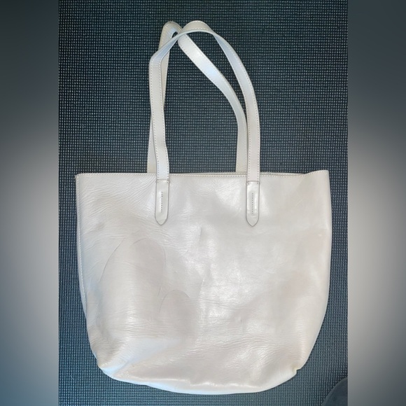 Bags | Botkier Elegant White Leather Tote Bag | Poshmark